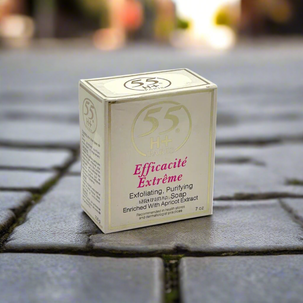 Radiant Results: 55H+ Paris Exfoliating Soap