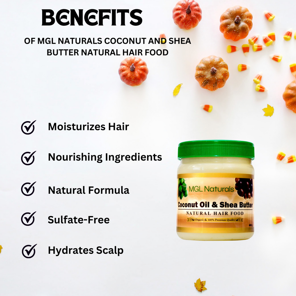 MGL Naturals Coconut Oil and Shea Butter Hair Food 400g
